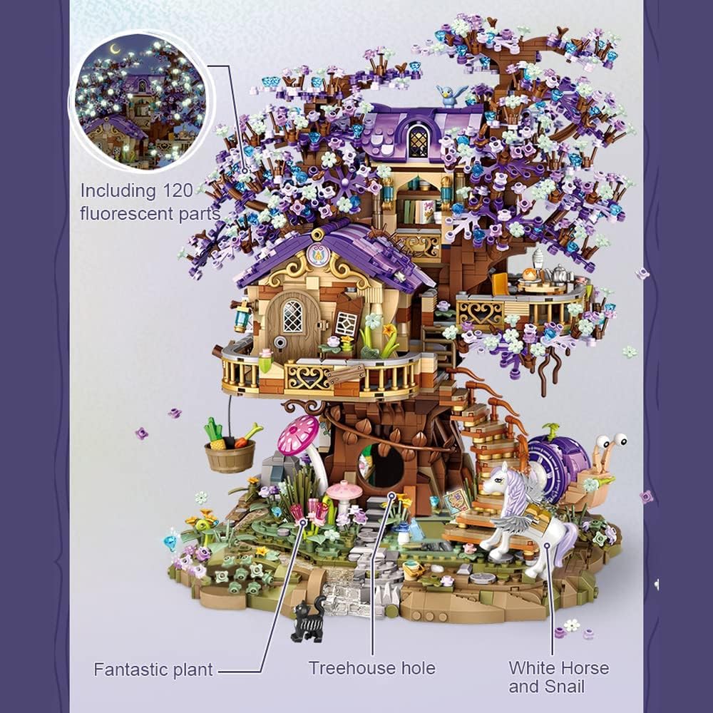 3991pcs LOZ Mini Blocks 1065 Elf Tree House Building Kit – Creatorbricks